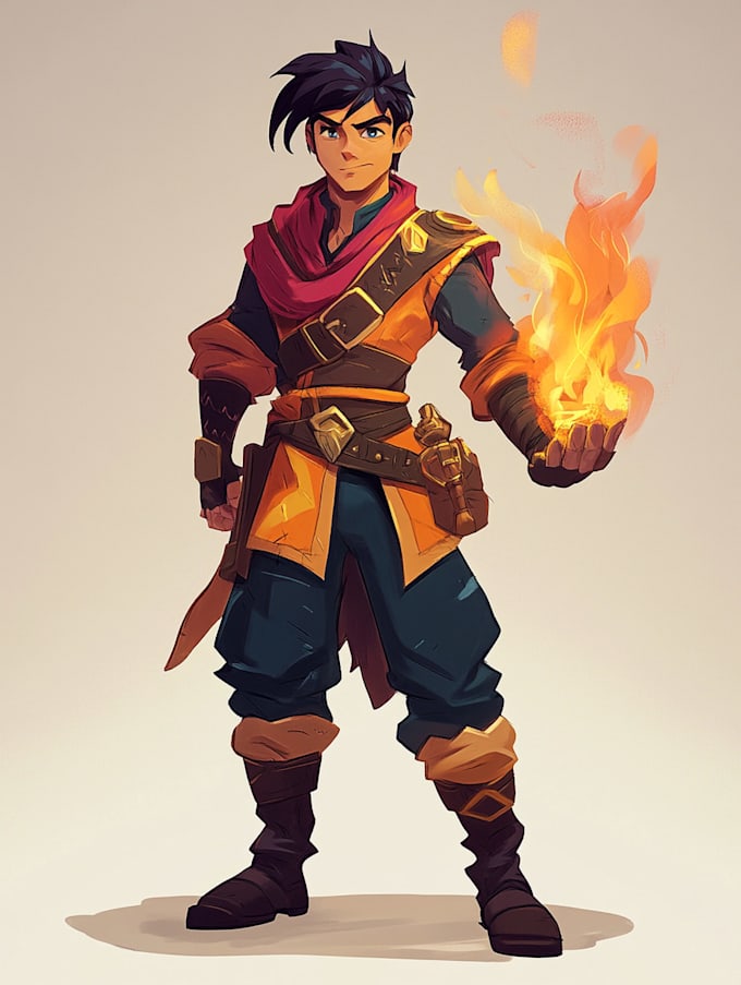 Draw 2d game character illustration by Chantalcarden | Fiverr