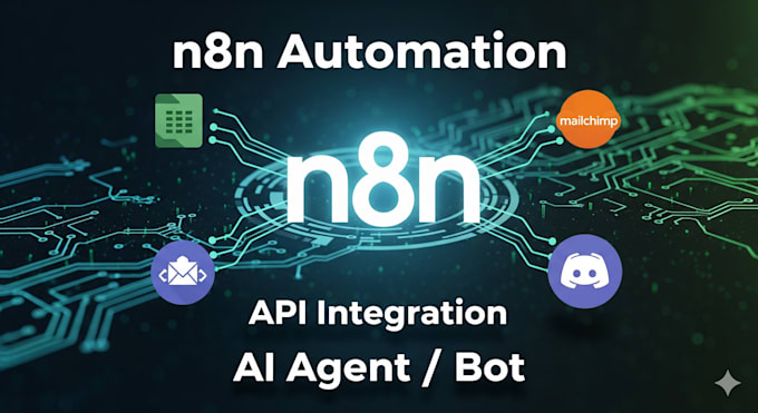 Automatización n8n, agente de ia n8n, flujo de trabajo n8n, integración de api n8n, bot de ...