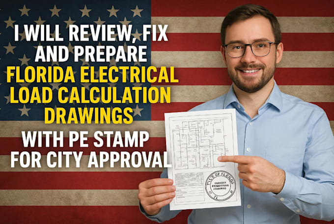Prepare florida electrical load calculation drawings with pe stamp for ...