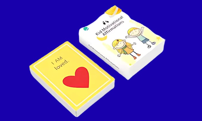 Create up to 100 custom affirmation motivational flash cards printable ...