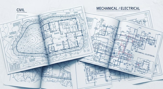 Expertly design as built drawings civil mechanical and electrical mep ...