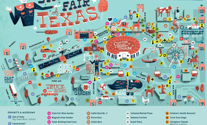 Create 3d isometric event and festival maps, custom vector illustrated map by Terracrafter1 | Fiverr