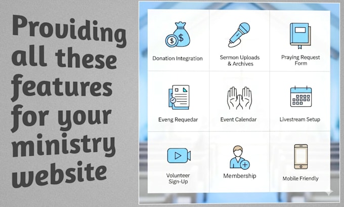 Design a professional christian church or ministry website with ...