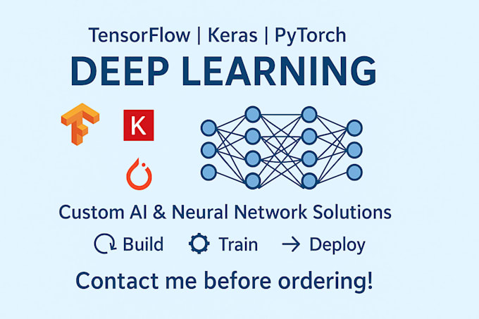 Develop custom tensorflow keras pytorch deep learning neural networks by Eli_pet | Fiverr
