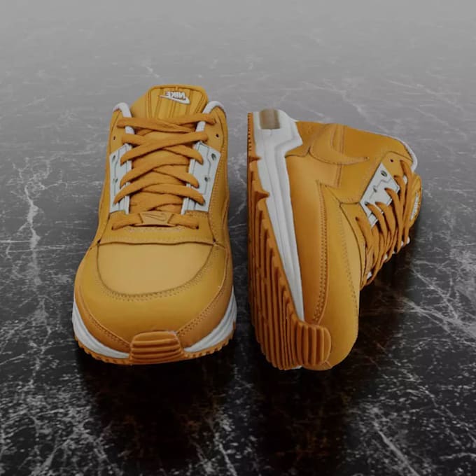 Make quality 3d footwear design, shoe design, sneaker in blender for 3d ...