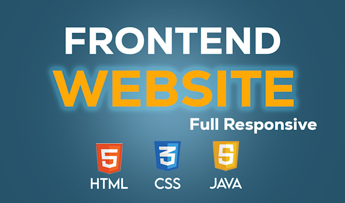 Design website frontend using html, css, boostrap and javascript by ...