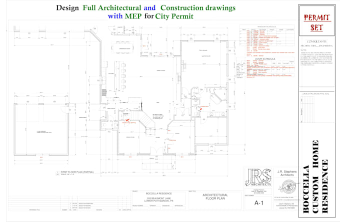 Draw full architectural blueprints for your city permit by Renovate ...