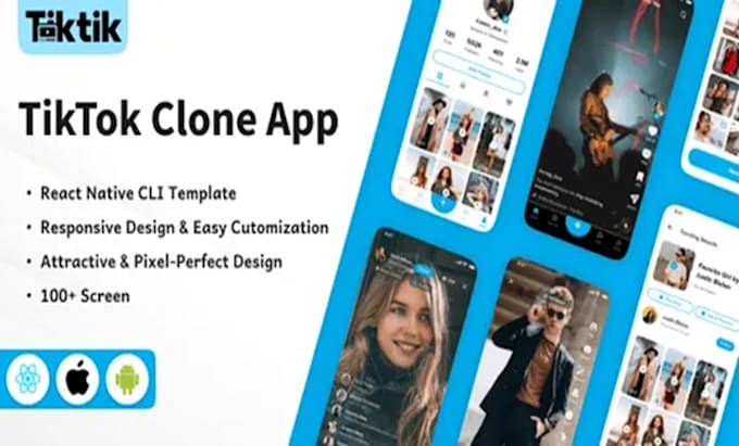 Développer une application clone de tiktok, application de ...