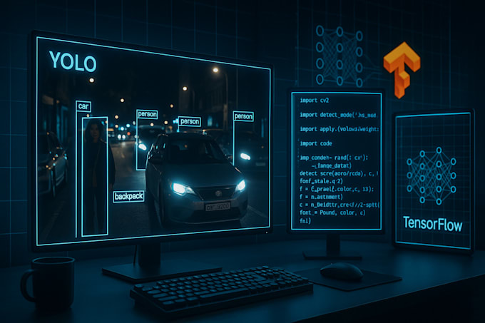 Do computer vision deep learning machine learning using yolo cnn opencv python by Okinini | Fiverr