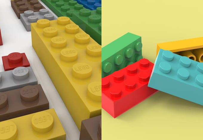 3d lego design model 3d custom lego 3d character lego design brick lego ...