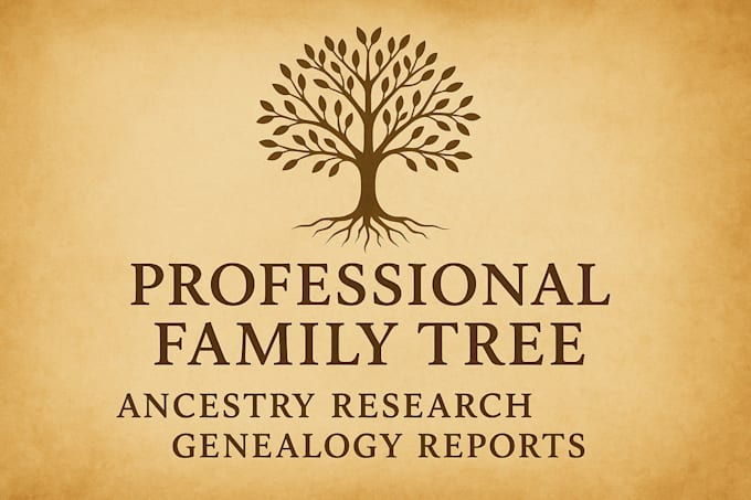 Do detailed family tree, family history, ancestory research, trace your ...