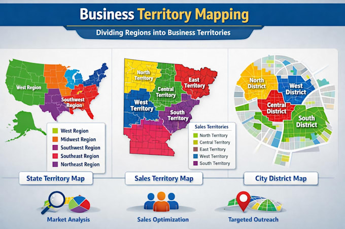 Create territory maps for sales tracking and franchises by ...