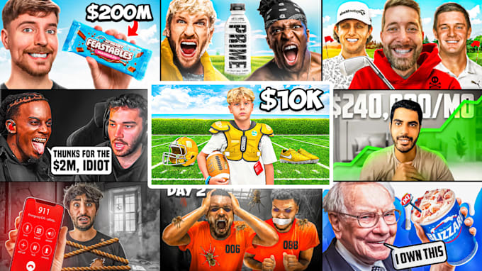 Amazing youtube thumbnails design by Salimans1 | Fiverr