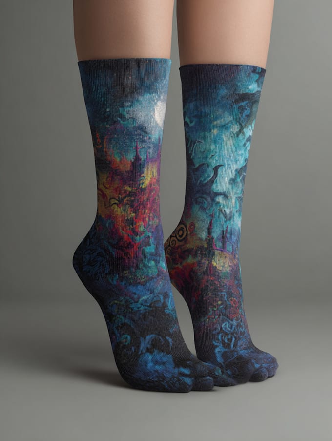 Draw a custom and unique socks design by Shaylapressley | Fiverr