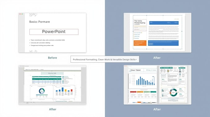 Do ms office tasks, powerpoint presentations and basic digital ...