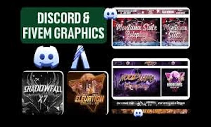Do animated rp logo, banner for fivem and discord server, loading ...