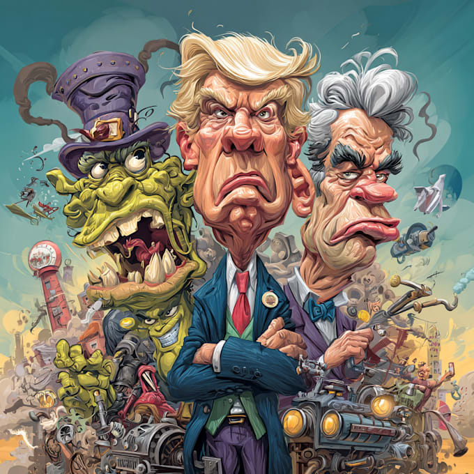 Create a crazy and funny political or satirical cartoon by Esenalwen ...