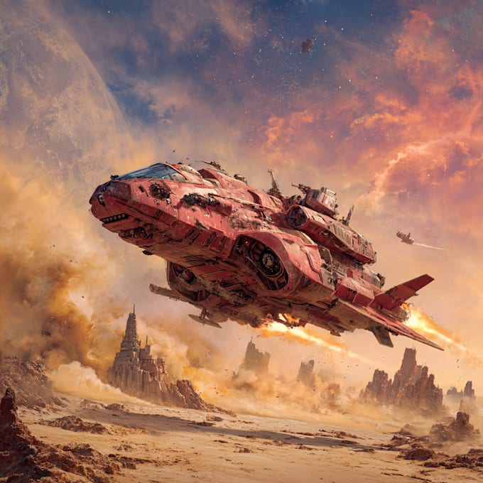 Design custom starship concepts by Dewittullock | Fiverr