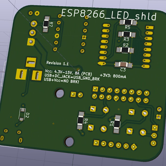 Conception de pcbs, schémas pcb et layout pcb sur eagle, altium, kicad