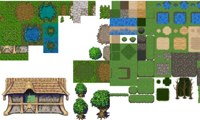 Do pixel art tilesets tilemap sprite sheet pokemon sprite retro pixel ...