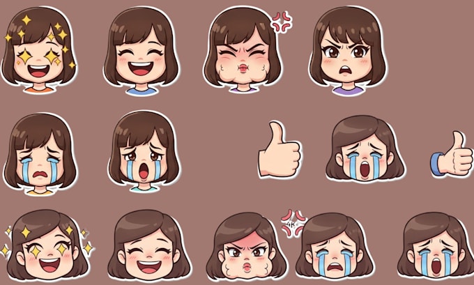 Design chibi character chibi emotes chibi stickers chibi mascot for ...