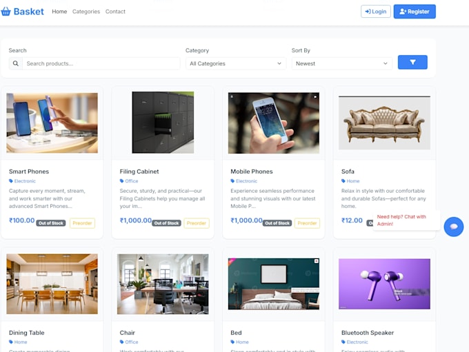 Create a professional landing page using html, css, js by Dibashmagar | Fiverr