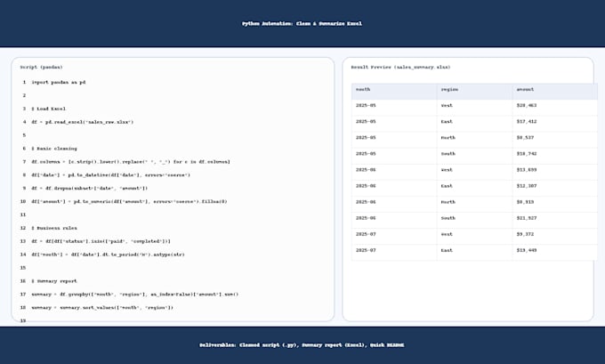 Automate excel or google sheets with python for data cleaning and ...