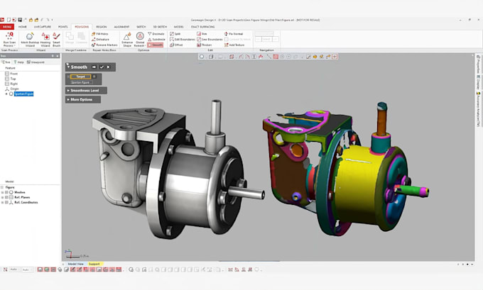 3d reverse engineering 3d scan cleanup mechanical cad design 3d mesh prototyping by Harry_bryce ...