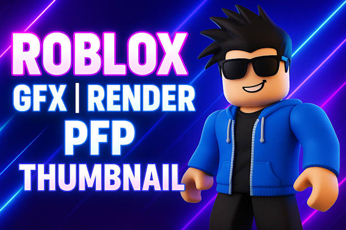 Create roblox gfx, roblox render, roblox pfp, and roblox youtube ...