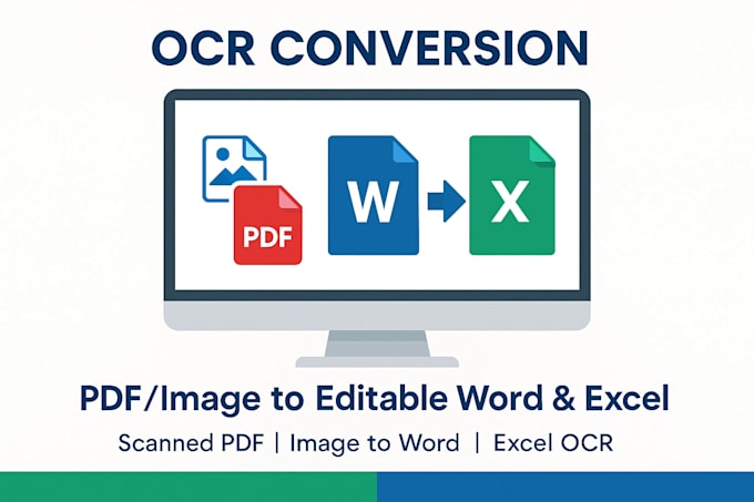 Convert scanned pdf or image to editable word using ocr by Cindy_tom | Fiverr