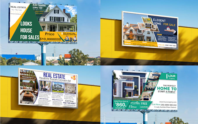 Design real estate billboards, yard sign banner, outdoor poster and ...