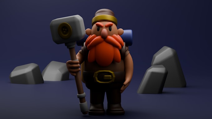 Create a 3d model or visualization in blender for games, products or ...