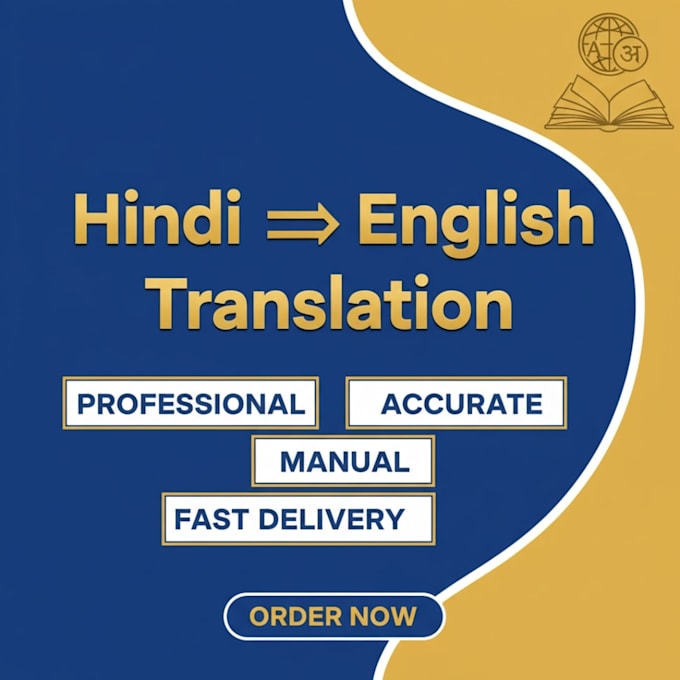 Professional hindi to english translator service by Nik_global | Fiverr