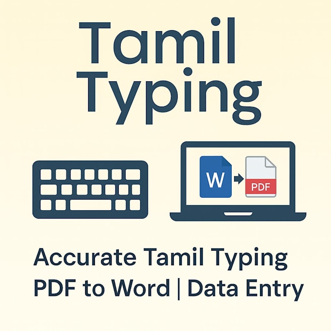 Do accurate tamil typing tamil data entry book typing pdf to word ...