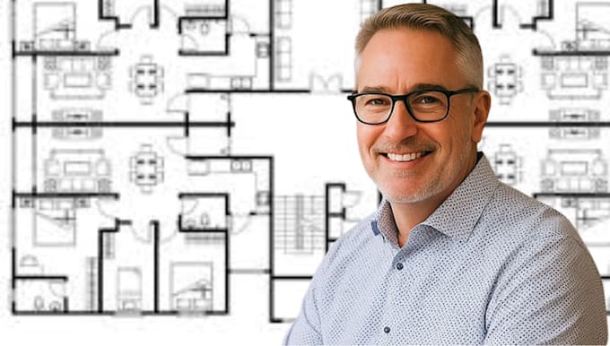 Design florida architectural floor plan design cad drawing blueprint 2d ...