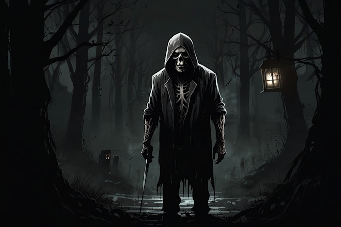 Create haunting dark fantasy horror art with eerie detail by Mabelruce ...