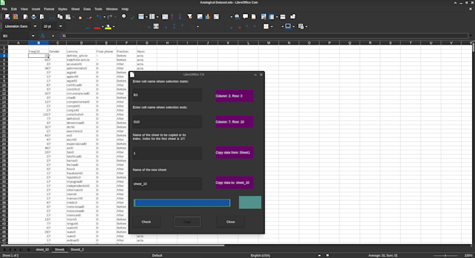 Create a professional libreoffice project using macros, python and lo ...