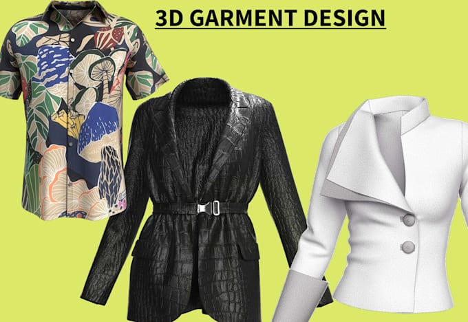 Model realistic 3d fashion design 3d garment mockup clo3d clothing ...