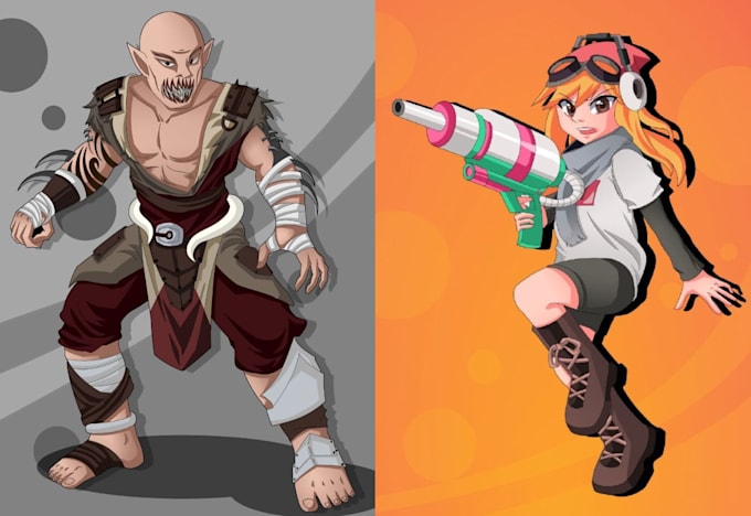 Draw 2d anime character design 2d anime illustration concept art oc pfp ...