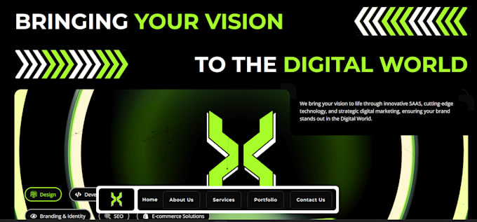 Ui ux design, website ui ux design, or landing page using code by ...