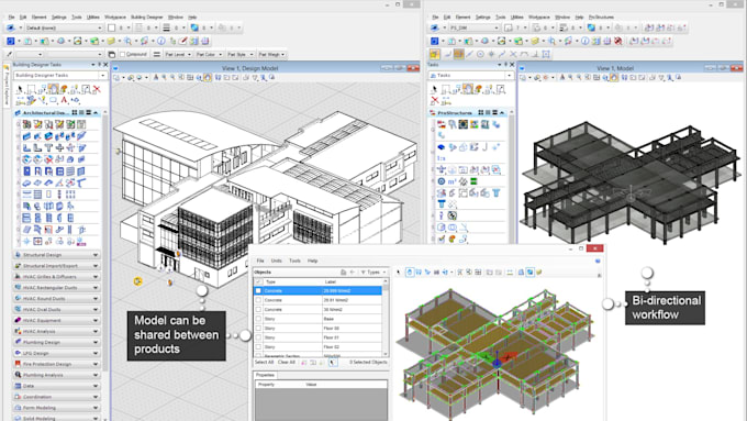 3d 4d bim simulation revit mep building architectural design floor plan ...
