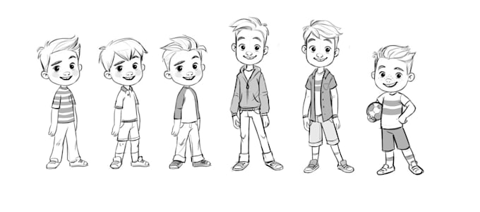 Draw line art pencil sketch 2d animation video 2d cartoon animation, 2d ...