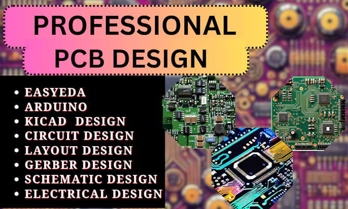 Create custom pcb board layout design schematic circuit layout in altium easyeda by Brian_randal ...