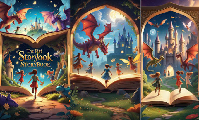 Illustrate childrens story book illustration 3d children storybook ...