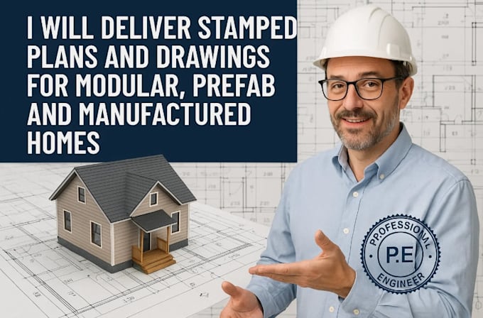 Deliver stamped plans and drawings for modular, prefab and manufactured ...