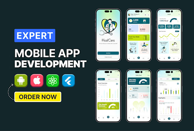 Build mobile app development app developer flutter react native ai app creation by ...
