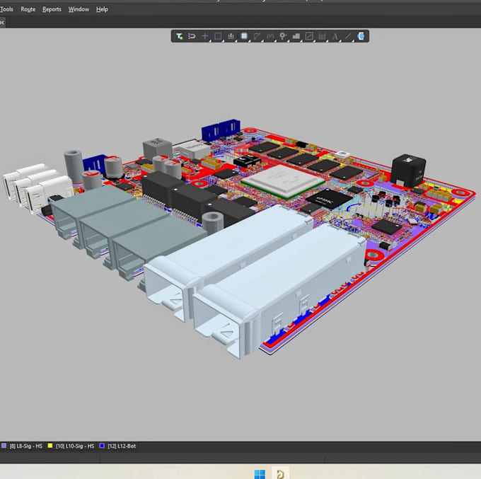 Do pcb design schematic circuit pcb layout pcb board esp32 stm32 mqtt ...
