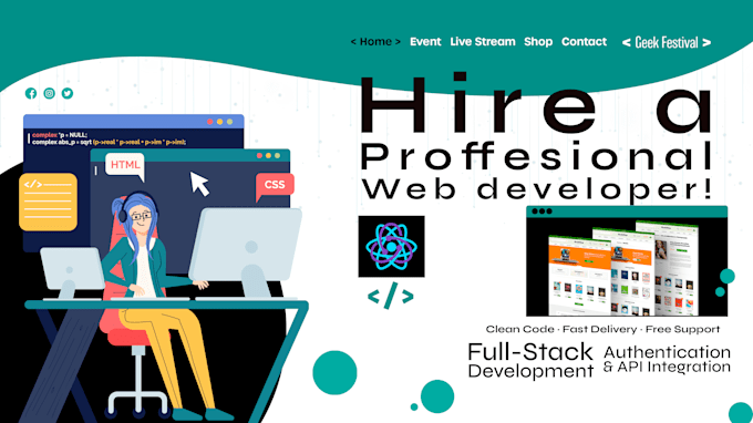 Build a modern react and next js full stack web app by Mearslanahmed | Fiverr