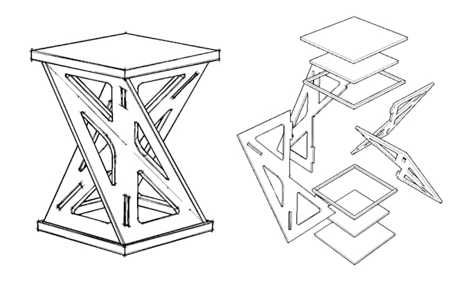 Convert sketches or blueprints into professional cad, dxf files for cnc ...