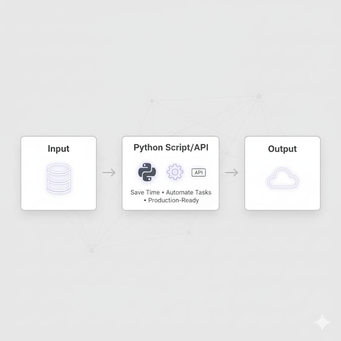 Build custom python scripts and api integrations by Shadhinint | Fiverr